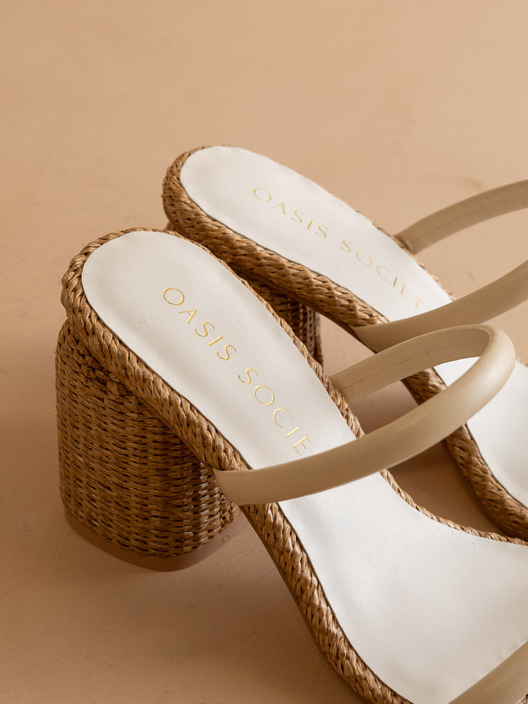 The Margaret | Butter Rattan Heel – Oasis Society