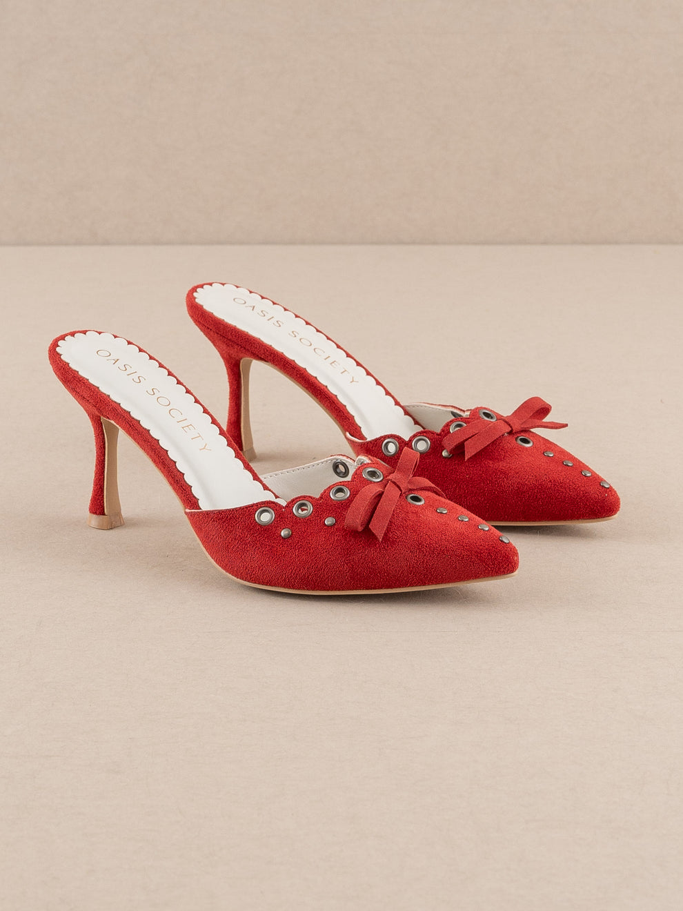 The Meridian | Red Kitten Heel – Oasis Society