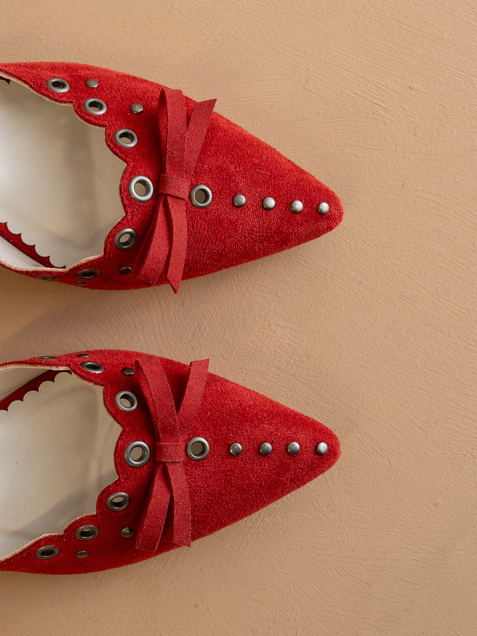 The Meridian | Red Kitten Heel – Oasis Society