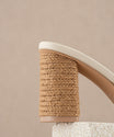 The Santiago | Toffee Raffia Heel – Oasis Society