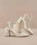 The Princess | White Pointed Toe Heel with Ankle Strap – Oasis Society